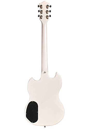 Guild '16 S-100 Polara Solid Body Electric Guitar with Deluxe Gig Bag (White)