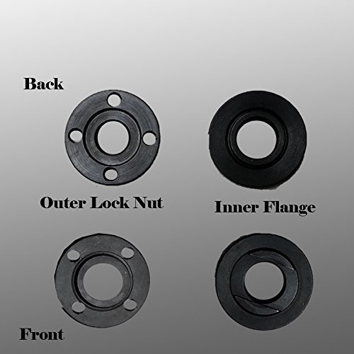 Grinder Flange Lock Nut Wrench Kit for Dewalt Milwaukee Makita Bosch Black & Decker Ryobi 4.5" 5" 5/8-11 Spanner
