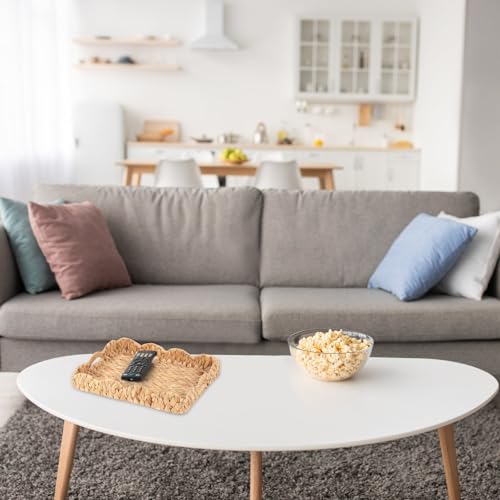 Water Hand-Woven Rectangular Storage Basket Storage Basket Storage Basket Indoor and Outdoor Goods Tray Decorative Baskets