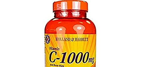 Holland & Barrett Vitamin C with Wild Rose HIPS 250 Caplets 1000mg
