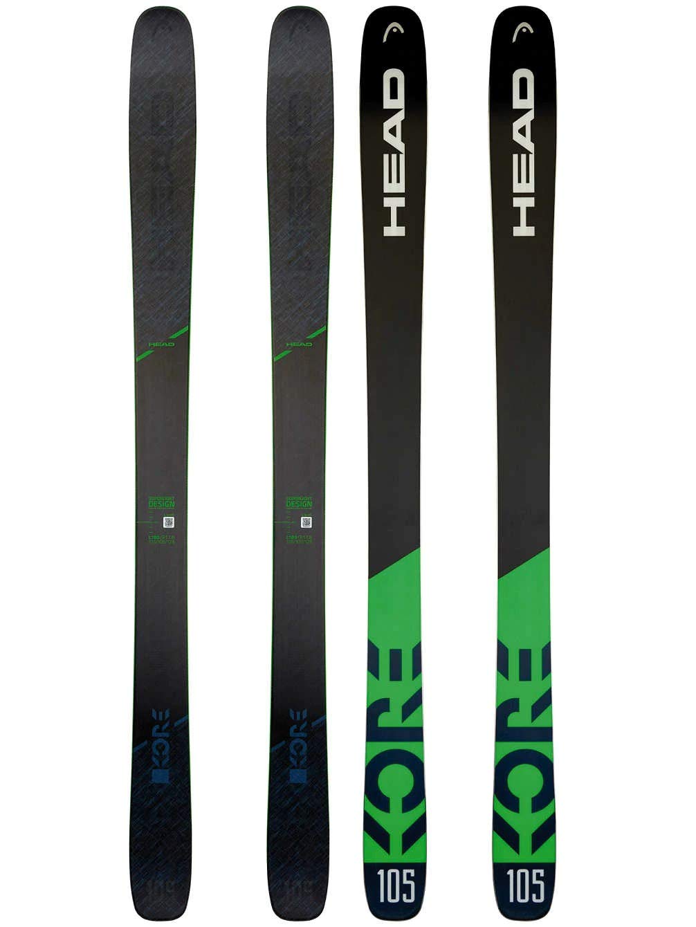 HEAD Unisex Kore 105 Graphene Grey Freeride Skis, Size: 180