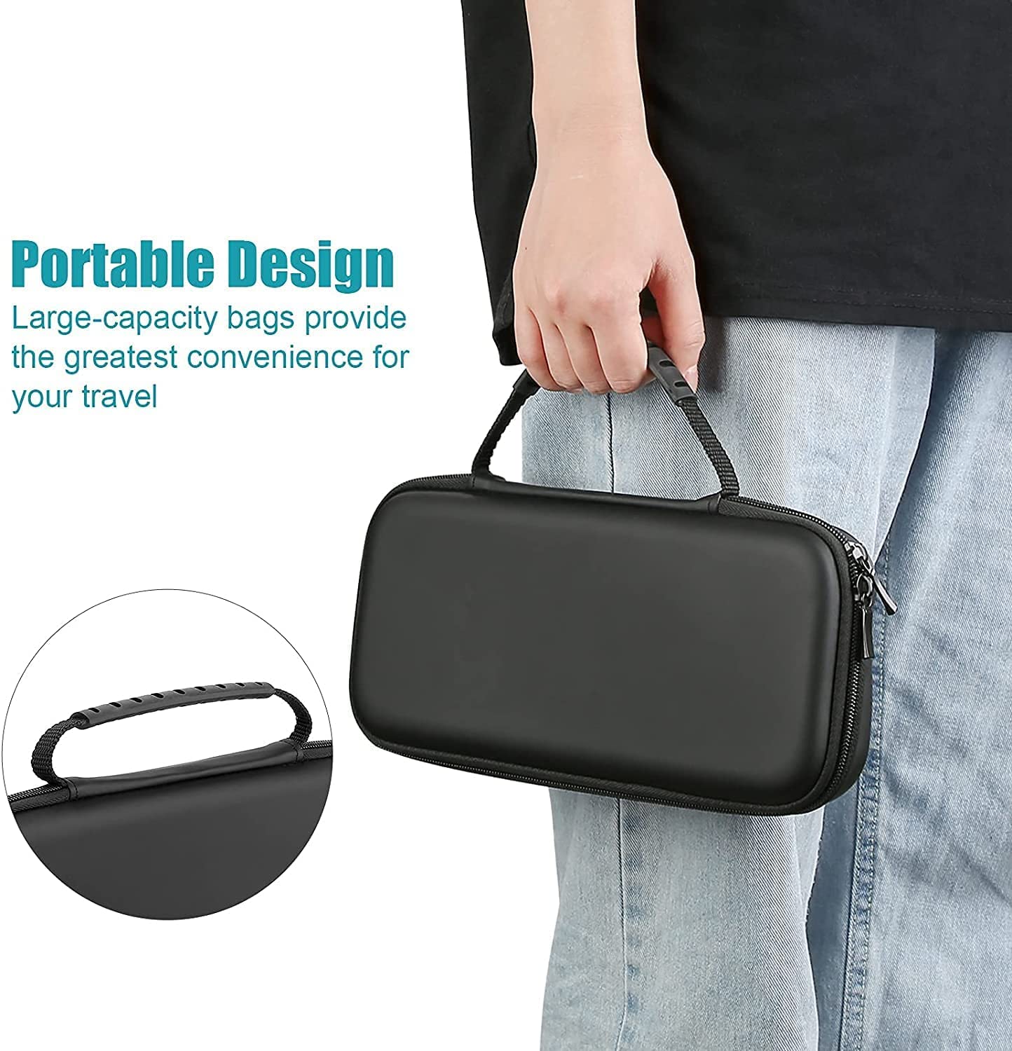 HEYSTOP Carry Case Compatible with Nintendo Switch, Upgraded 14 in 1 Switch Accessories Include Travel Case, TPU Protective Case, Screen Protector, Grip Case, Playstand, Touchscreen Pen and Thumb Cap