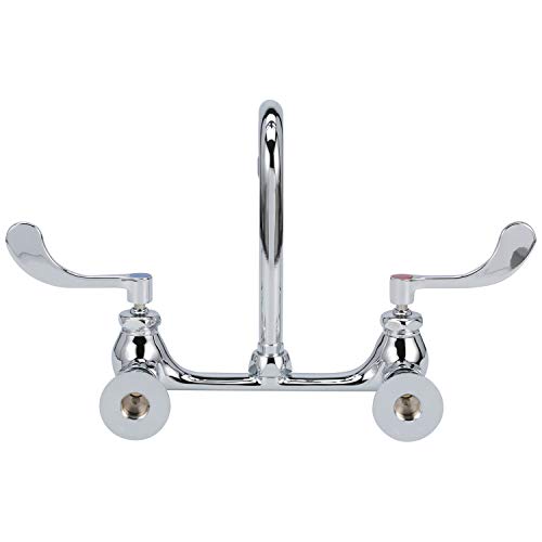 Zurn Z842A4-XL Sink Faucet with 3-1/2" Gooseneck and 4" Wrist Blade Handles.