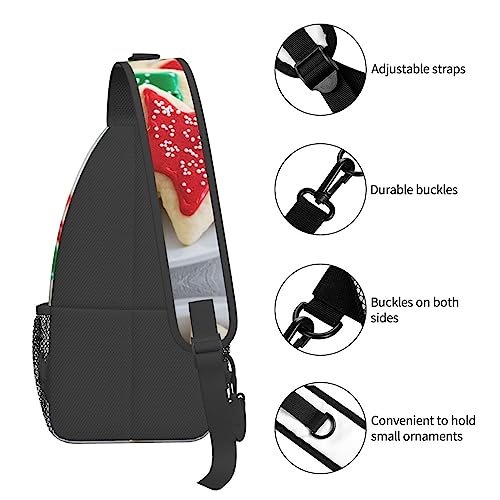 UNIOND plate of cookies Printed Sling Bag Adjustable Cross Chest Bag Shoulder Backpack for Outdoor Travel