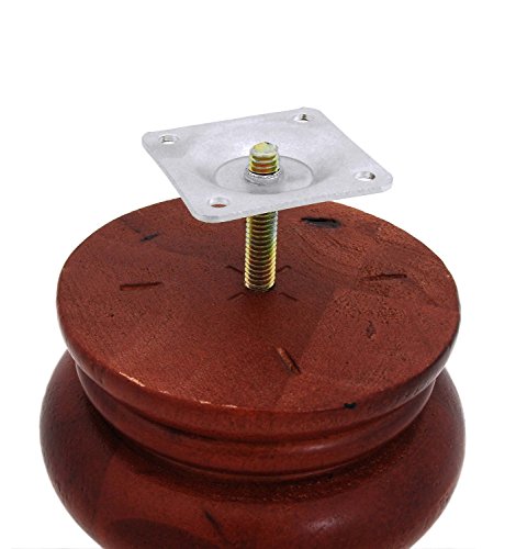Leg Daddy 5/16" T-Plate Sofa Leg Attachment Plates, Set of 4