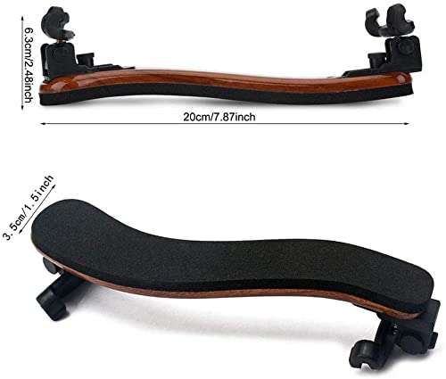 Jiayouy Violin Shoulder Rest for 1/2 1/4 1/8 Size Adjustable and Collapsible Feet with Foam Padding Support