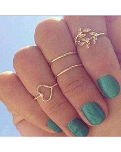 ICYROSE 925 Sterling Silver Double Rings Above Knuckle Ring Mid Finger Top Stacking summer women's (20736)