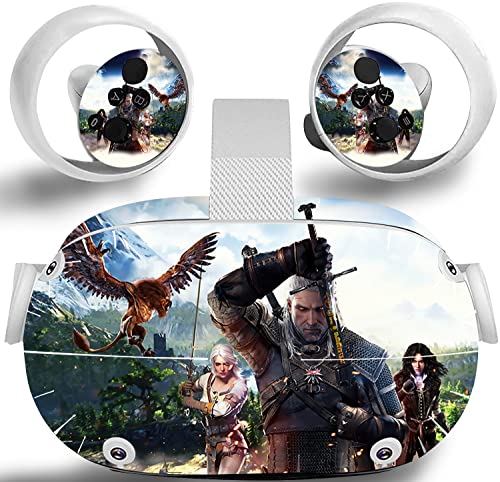Hunter Magic Women Oculus Quest 2 VR Headset and Controller Sticker, Vinyl Decal Skin for VR Headset and Controller, Virtual Reality Protective Accessories
