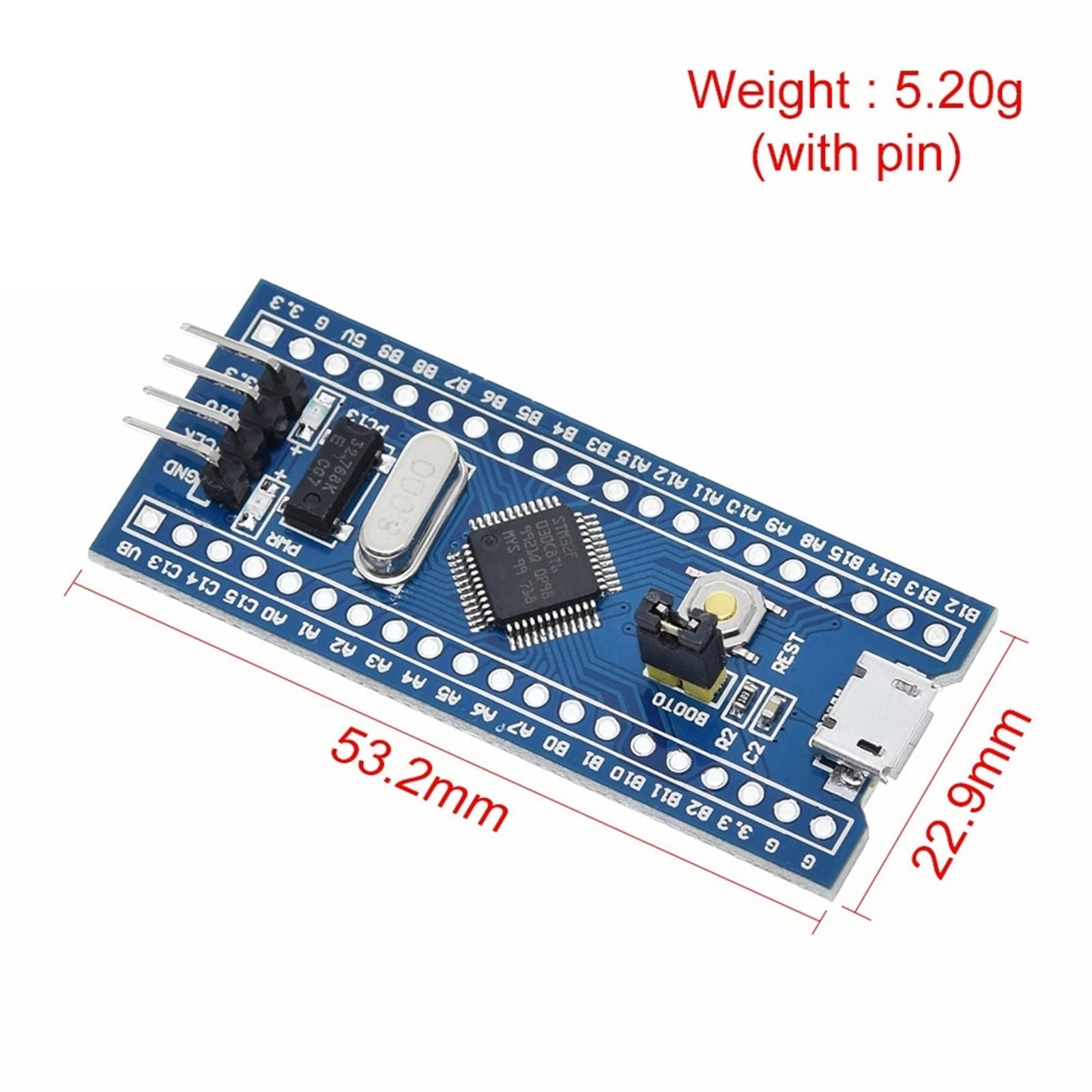 PIKIS STM32F030C8T6 ARM STM32 Minimum System Development Board Module 1Pcs