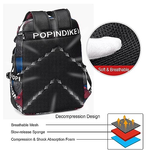 XKJFOTCY Shark Backpack for Boys, Fashion Multi-Functional Teens Bookbag, Laptop Backpack, Casual Daypack