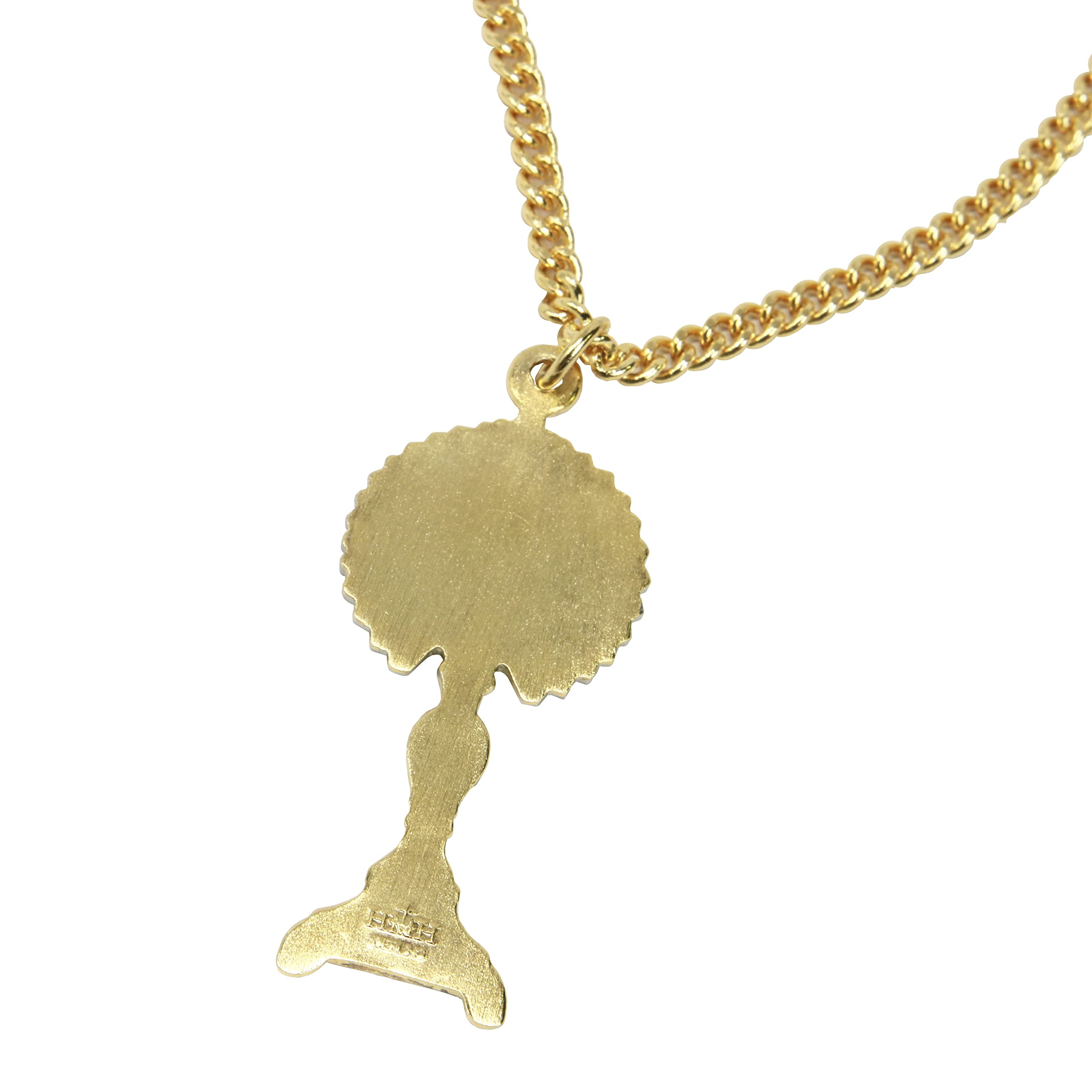 HMHReligiousMfg 14KT Gold over Sterling Silver IHS Monstrance Pendant, 1 7/8 Inch