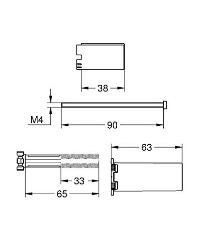 Grohe 14048000 Universal extension set, 1” (25mm)