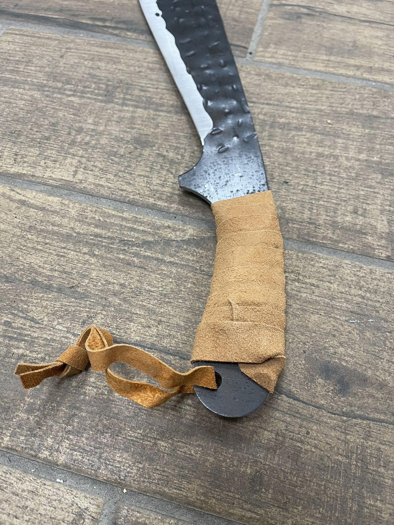 Hunting Survival Hand Forged Full Tang Machete Knife 3CR13 Steel Blade Series Camping EDC (A)