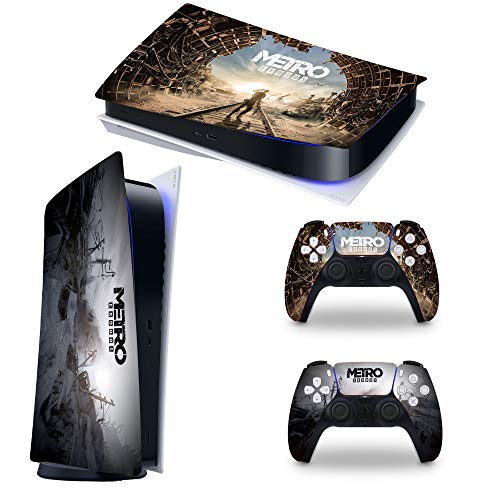 Gun Game - PS5 Standard Edition Skin Console and 2 Controller, Vinyl Decal Sticker Full Cover Protective