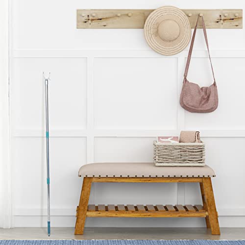 Veemoon Poles Dark for Drying Hanging Green Clo Hook: Shelf Balcony Extendable Home Ceiling Wardrobe Stainless Picking Extended Utility Clothes Telescoping with Stick: Clothing Outdoor