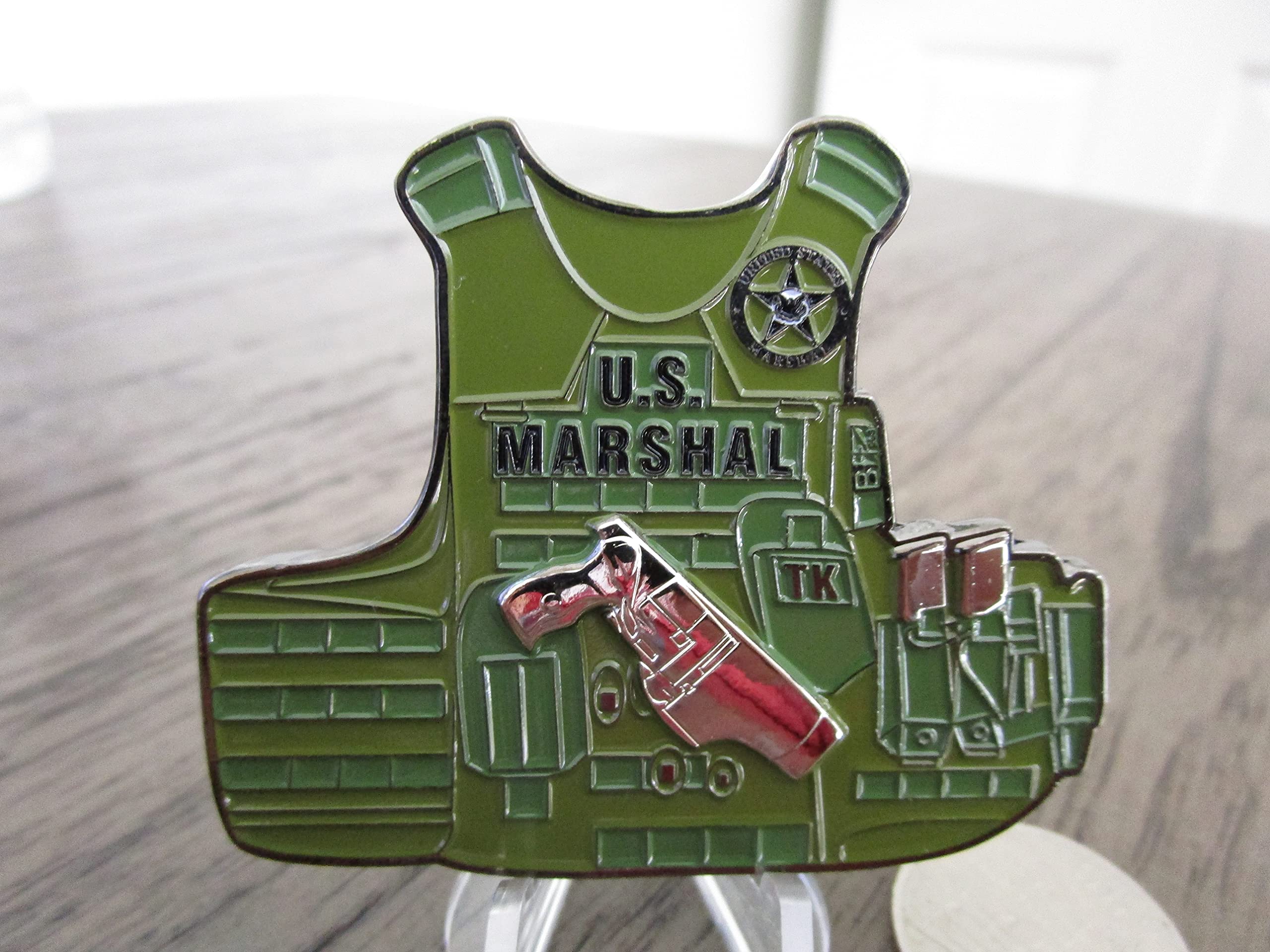Police US Marshal New York Police Departmen Counter Terrorism Division Liason Tactical Vest Challenge Coin