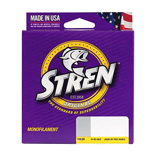 Stren Original®, Hi-Vis Gold, 20lb | 9kg Monofilament Fishing Line, Suitable for Freshwater Environments