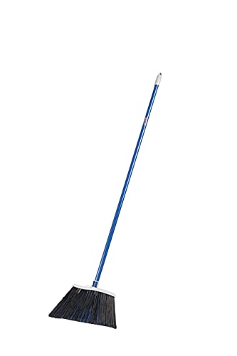 Quickie Extra-Reach Angle Broom, Flagged Bristles, Angle Broom for Garages, Courtyard, Sidewalks, Decks and Outdoor Surfaces, Perfect for Home Kitchen Room Office Floor