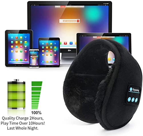 Wireless Bluetooth Ear Muffs for Winter Women Men, Built-in HD Speakers & Microphone, for Winter Outdoor Sports Travel
