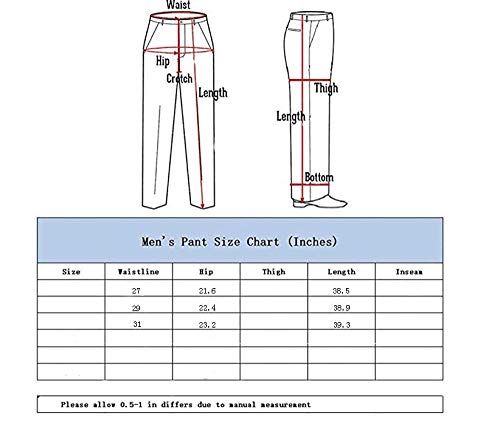 HONIEE Men's Hiphop Punk Jogger Sport Harem Pants Cargo Pants (Black#2, Waistline:29-31)…