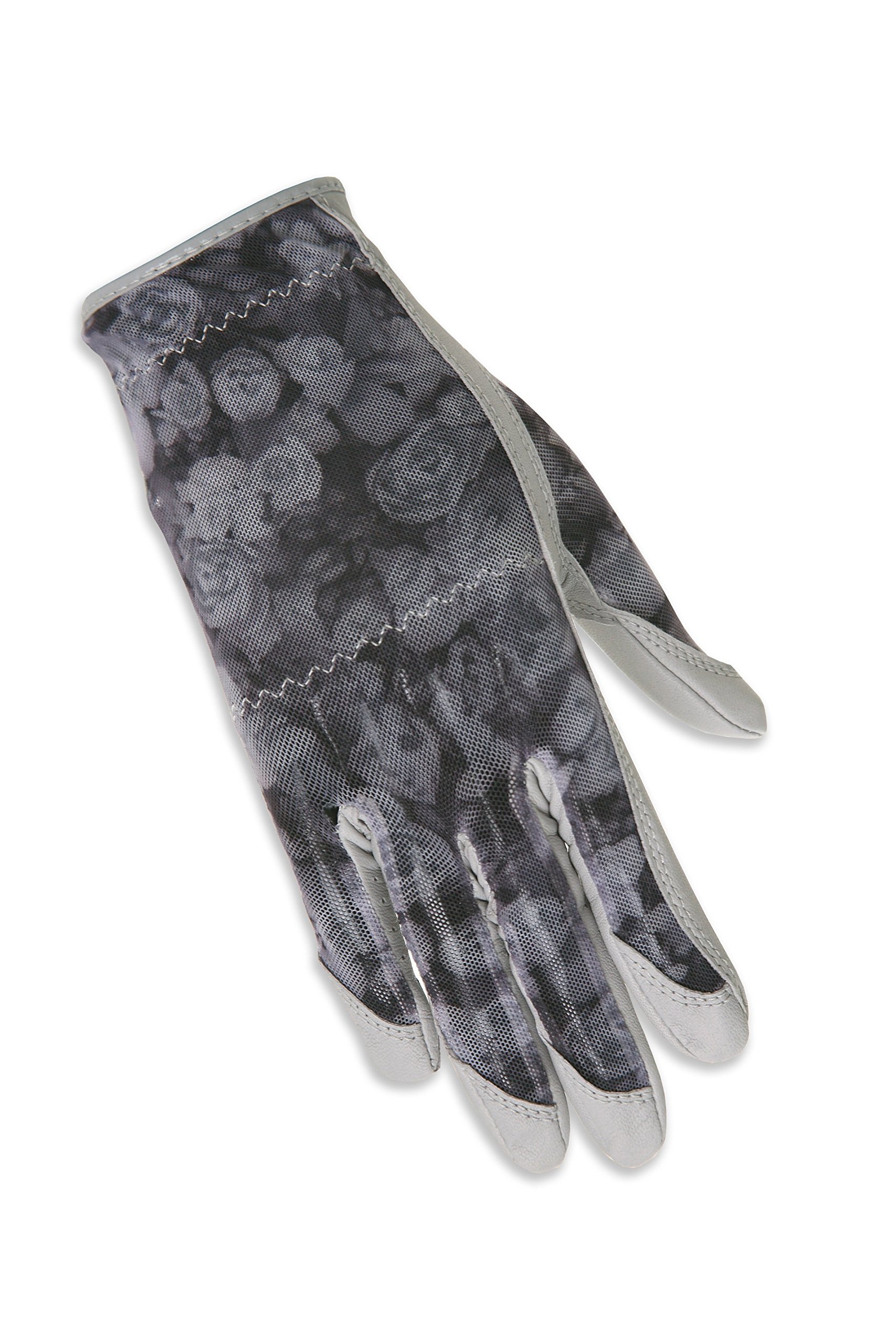 HJ Glove Women's Right Hand Solaire Full Length Golf Glove, Small, Grey Rose