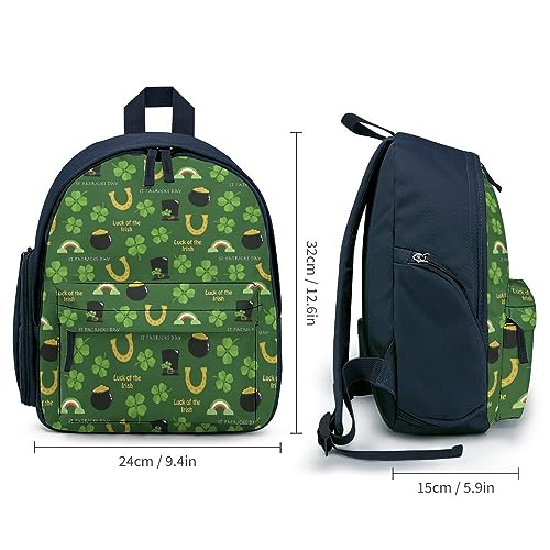 St Patricks Day Pattern Backpack Lightweight Travel Work Bag Casual Daypack Business Laptop Backpack for Women Men