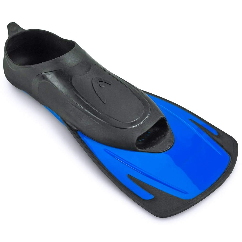 Hype Exercise Training Swim Fin Flippers (Blue) (11-12 Men Size / 12-13 Women Size)