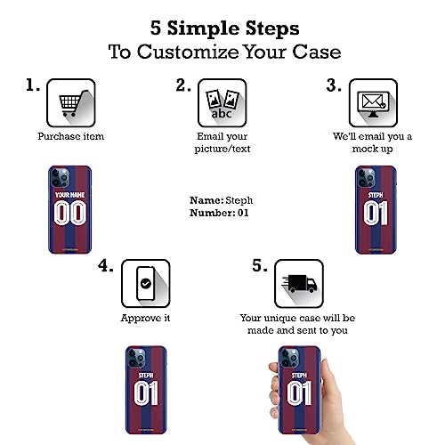 Head Case Designs Officially Licensed Custom Customized Personalized FC Barcelona Third 2023/24 Kit Leather Book Wallet Case Cover Compatible with OnePlus Nord N20 5G