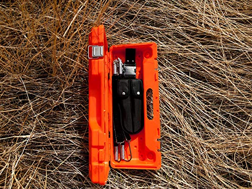GUTDADDY Orange Field Dressing and Game Processing kit w/Knife Set
