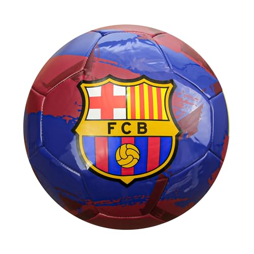 Icon Sports FC Barcelona Brush Team Soccer Ball, brush navy, 5