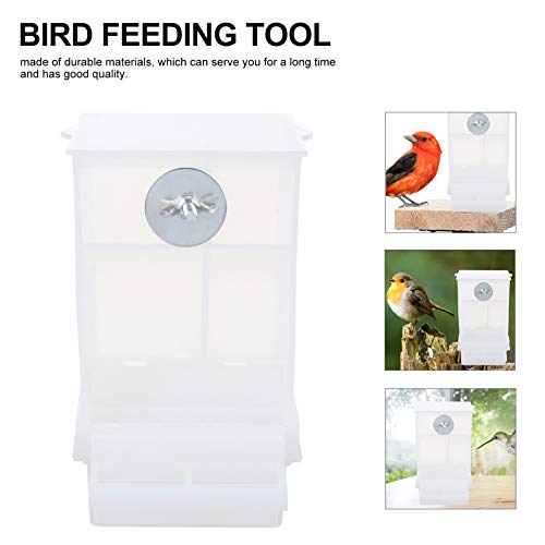 VILLCASE Bird Cage Feeder Automatic Pigeon Bird Feeder, Bird Feeder Automatic Pet Feeder Bird Food Container Tool Feeding Tool for Parrot Pigeon Parakeet Canary Cockatiel 2PCS Parakeet Cage