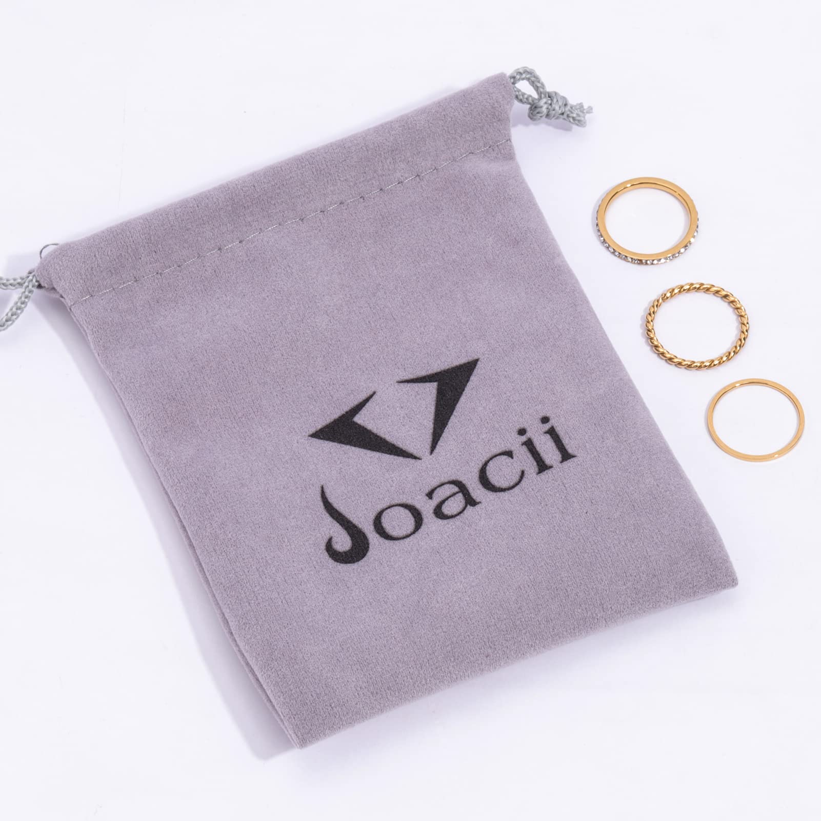 Joacii 18K Gold Plated Rings Toe Rings Stackable Rings for Women Rings Set Comfort Fit Size 9