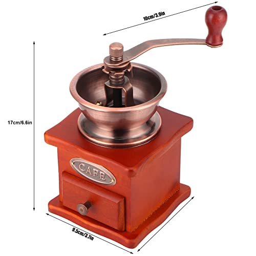 QANYEGN Coffee Grinder, Washable Mini Hand Crank Coffee Bean Grinding, Manual Grinder Machine for Home Office