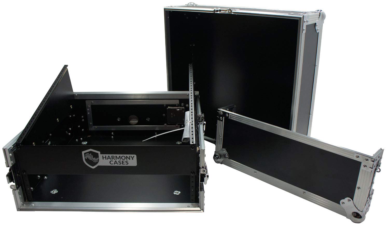 Harmony Audio Case HCM2U DJ Pro Audio 10U Slant Top 4U Vertical Mixer Rack Case New