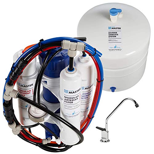 Home Master TMAFC Artesian Full Contact Reverse Osmosis System, 7-stages, Patented 2-Pass Alkaline Remineralization, Fast 4.5s Fill Rate, 8.5β catalytic carbon, 5-year limited parts