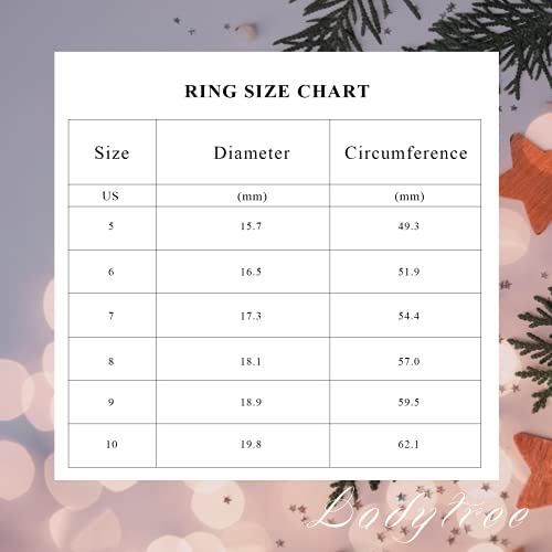 Ladytree Anxiety Fidget Spinner Spinning Stress Band Ring for Women 925 Sterling Silver Boho Statement Thumb Ring Stress Relief Jewelry Gifts