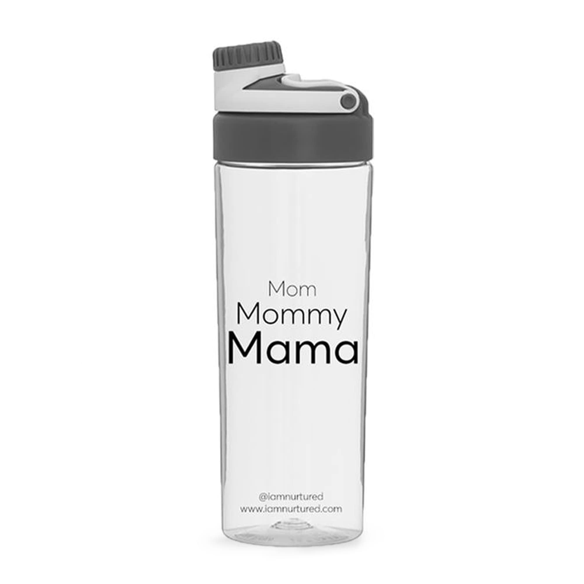 I AM NURTURED - New Mama Water Bottle (Mom, Mommy, Mama), Reusable Clear Drinking Bottle, Supports Hydration, Easy to Carry Around, Postpartum Essentials, 25 fl oz