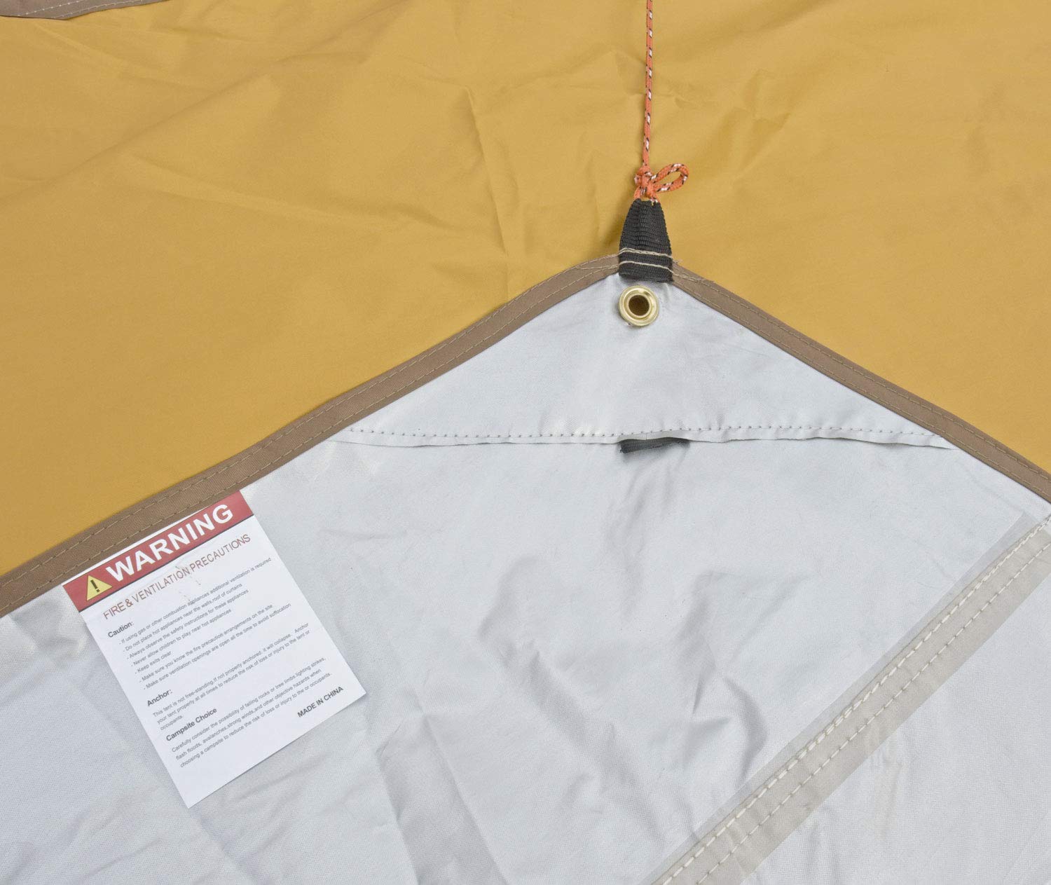Hasika Camping Tent Tarp Extremely Large Canopy with 4 Poles Ripstop Sun Shelter Rainly for SUV Truck Picnic Activities