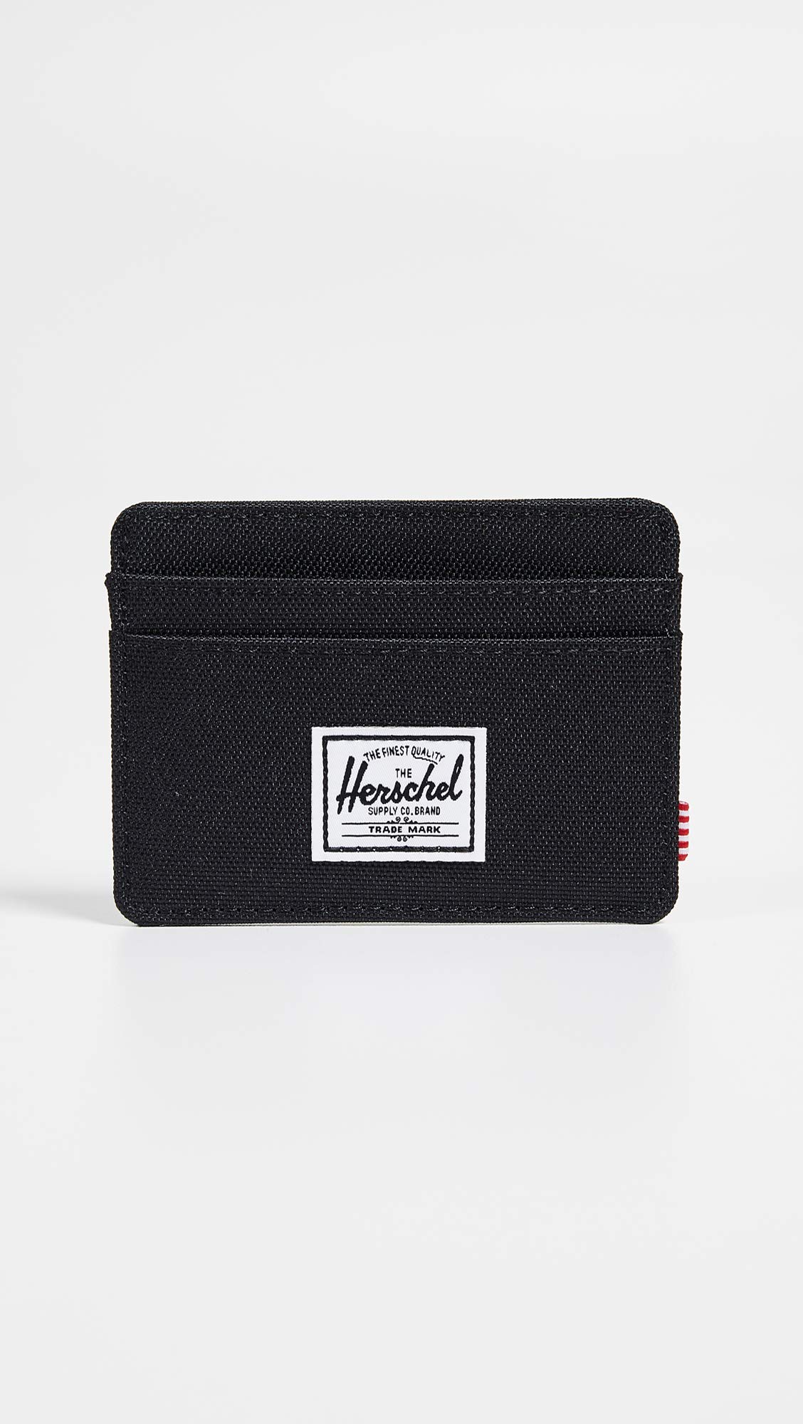 Herschel mens Charlie Rfid Card Case Wallet, black, One Size US