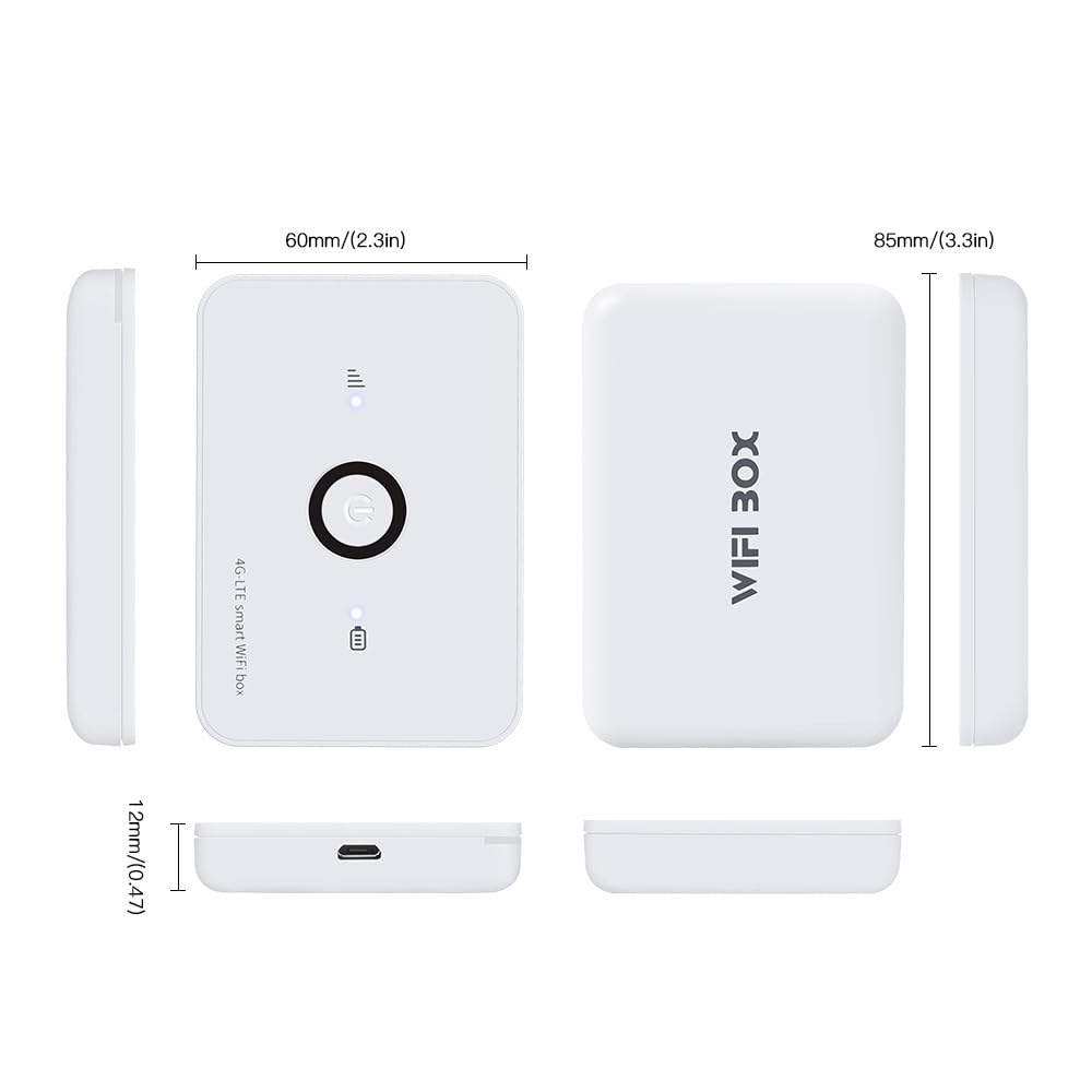 HOSAYA MF906 4G LTE WiFi Modem with Built-in Battery Portable 4G Router with SIM Card Slot High Speed Portable Travel Hotspot Mini Router Unlocked 4G mifiā¦