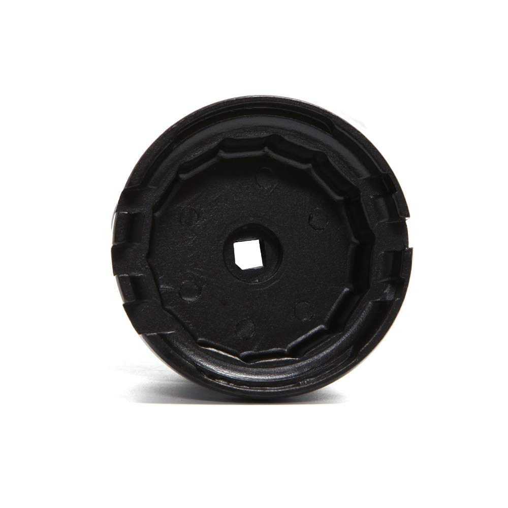 Heavy Duty Oil Filter Wrench Compatible with Toyota,Lexus,RAV4,Camry,Tundra,Highlander,Sienna Oil Filter Cap Removal Socket Tool for 2.5-5.7L Engine with 64mm Cartridge Style Oil Filter Housing