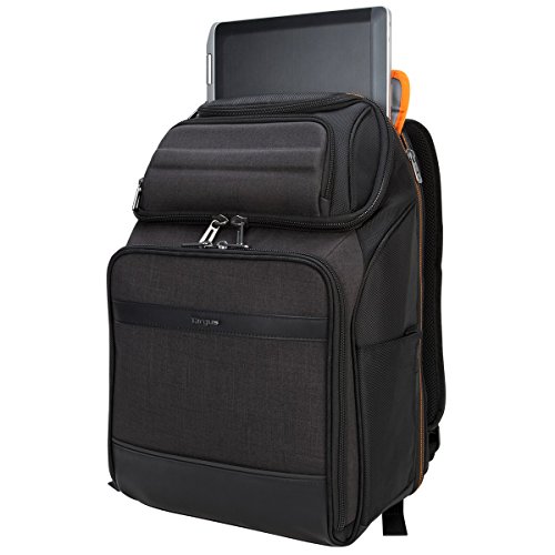 Targus CitySmart EVA Pro Travel Business Commuter and Checkpoint-Friendly Backpack with Multiple Pockets, Back Panel Support, Trolley Strap, Protective Sleeve for 15.6-Inch Laptop, Gray (TSB895)