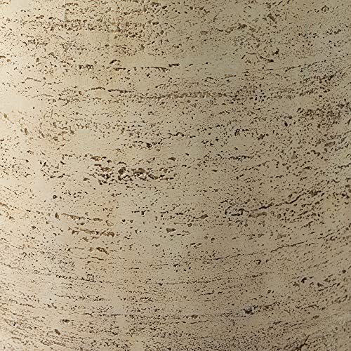 SUNBURY Concrete Side Table, Outdoor Side Table for Patio, 14" Outdoor Accent Table Patio Round Side Table End Table, Ceramic Side Table Garden Stool Log Table