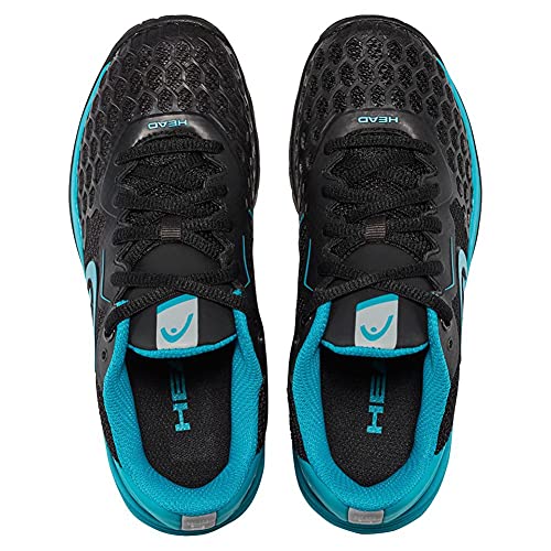 HEAD Junior's Revolt Pro 3.5 Tennis Court Shoes for Kids-Raven/Capri, 2, 2 US Unisex Big