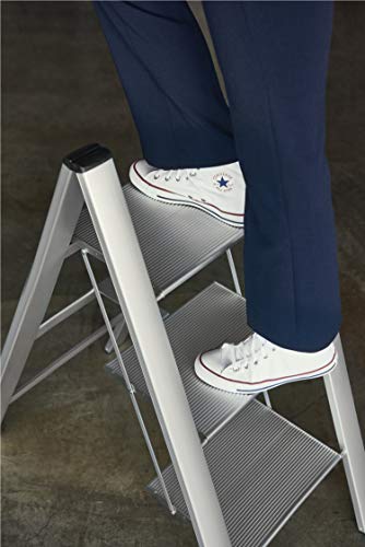 Hasegawa Ladders Slim Step Ladder, 3, Black