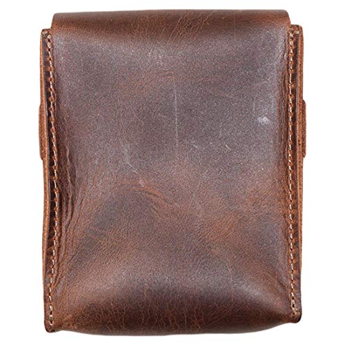 Hide & Drink, Card Organizer Pouch, Holds Up to 12 Cards Plus Folded Bills, Coin Holder, Vintage Case, Stylish Accessories, Full Grain Leather, Handmade, Bourbon Brown