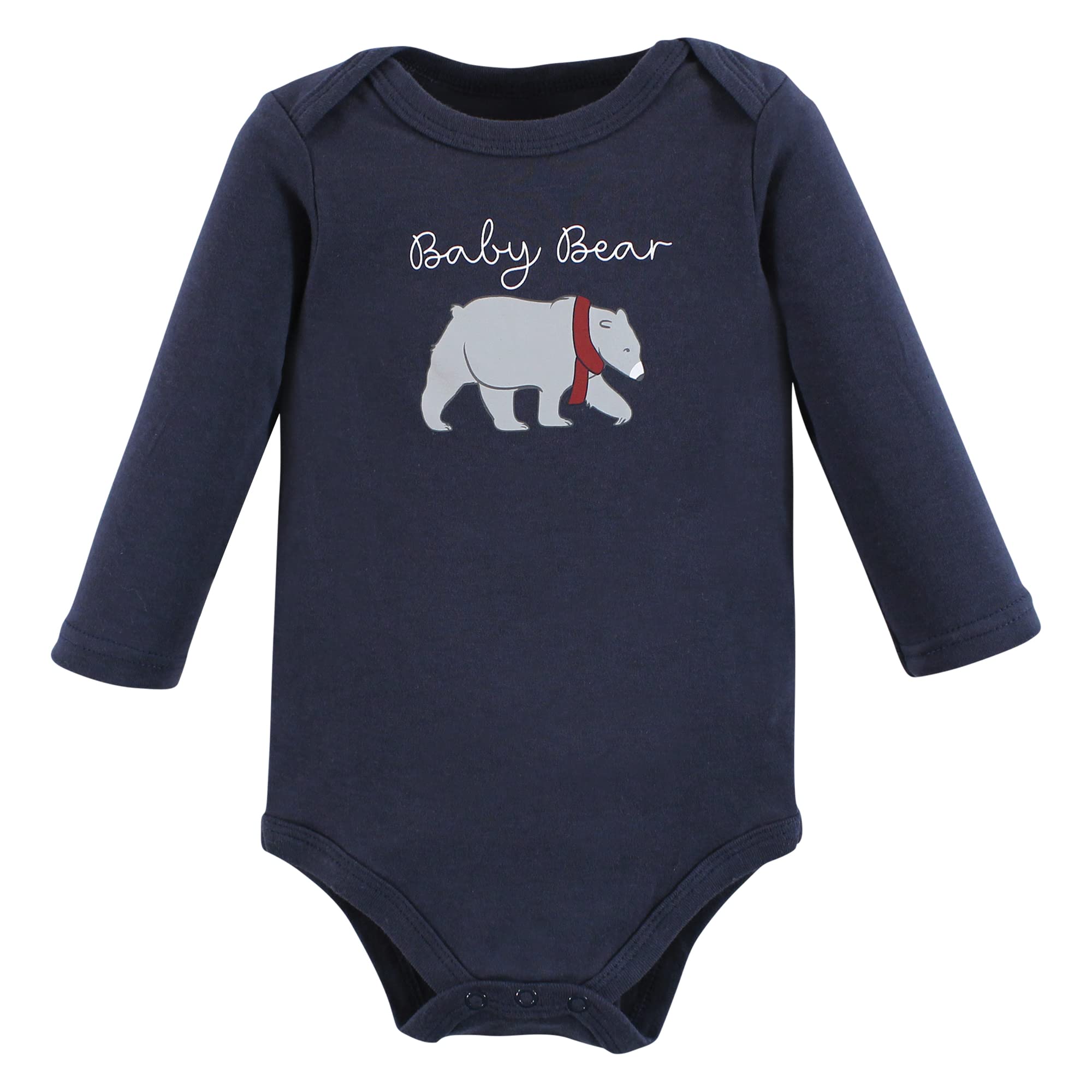 Hudson Baby Unisex Bodysuits Cotton Long-Sleeve Moosing Around, 12-18 Months, Moosing Around, 12-18 Months US