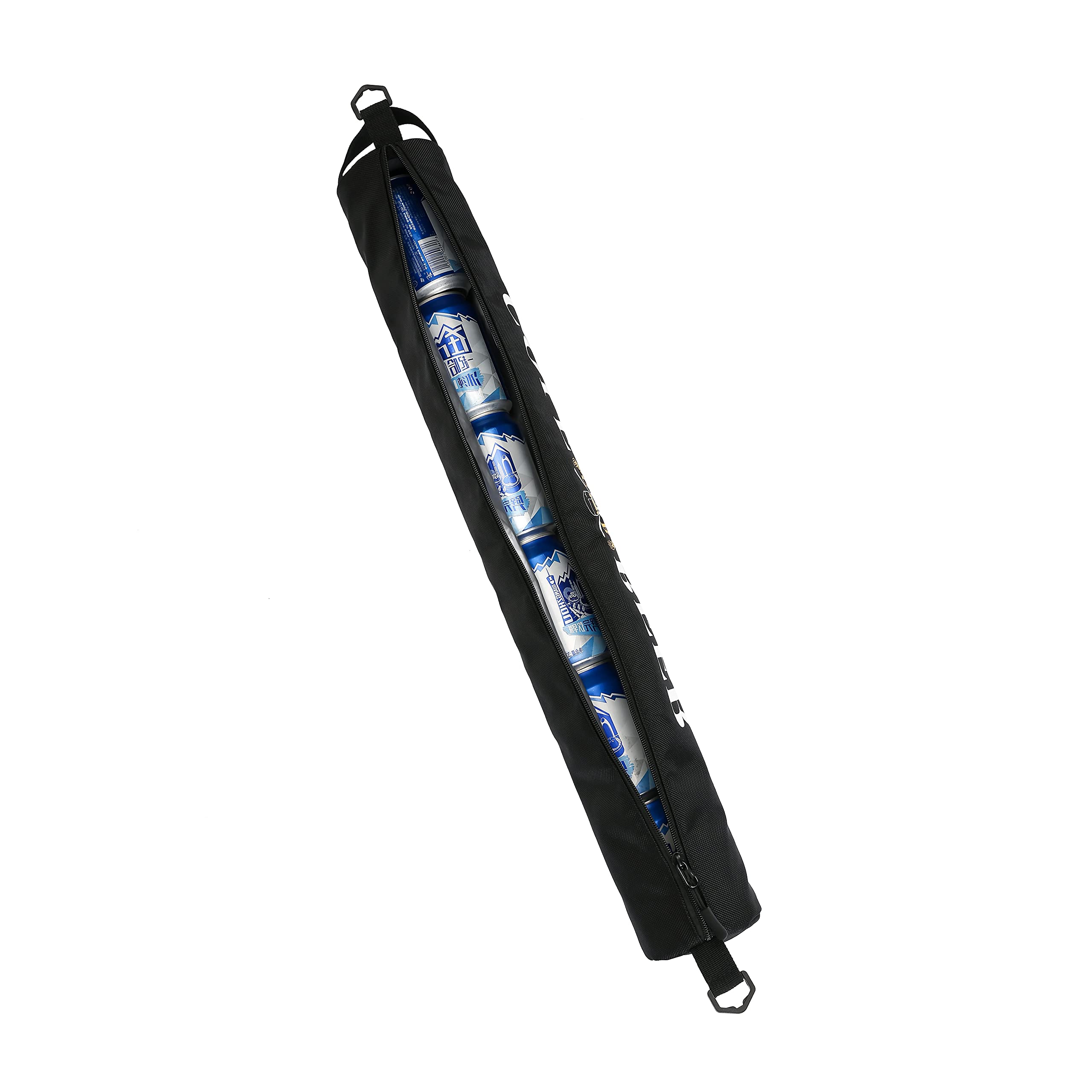 HYXITVCG Beer Sleeve for Golf Bag, 6-Cans Insulated Tube Cooler, Black
