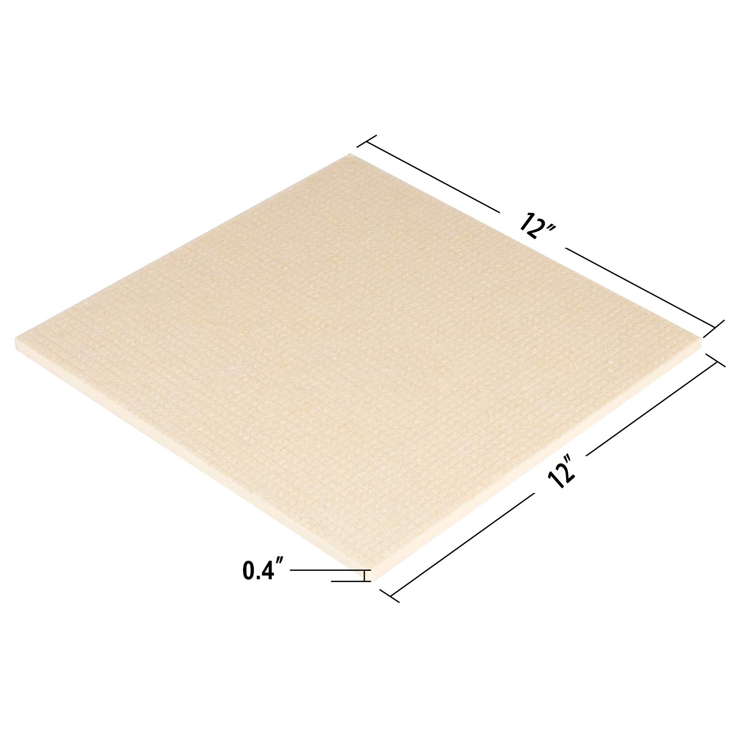 JBER Professional Acoustic Foam Panels, Sound Proofing Studio Foam Padding High Density Polyester Fiber Acoustic Treatment for Studio Home and Office 12"x12"x0.4" (6 Pack, Yellow)…