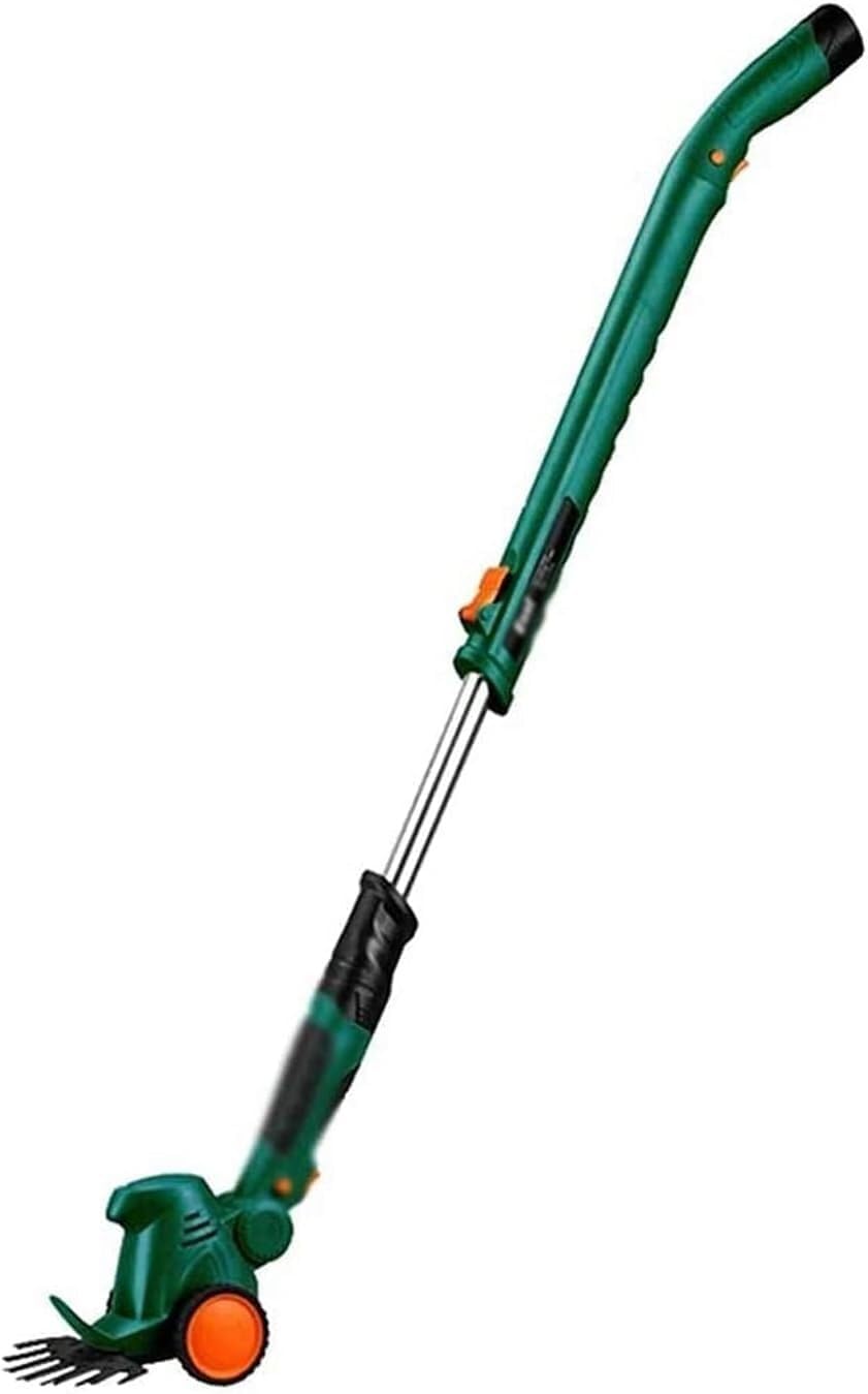 Handheld Grass Trimmer Cordless String Trimmer Small Household Electric Lawn Mower Multifunctional Weeder Retractable Rod 10.8V/2.0Ah Lithium Battery